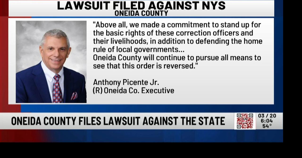 Oneida County Takes Legal Action Against State Over Gov. Hochul's ...