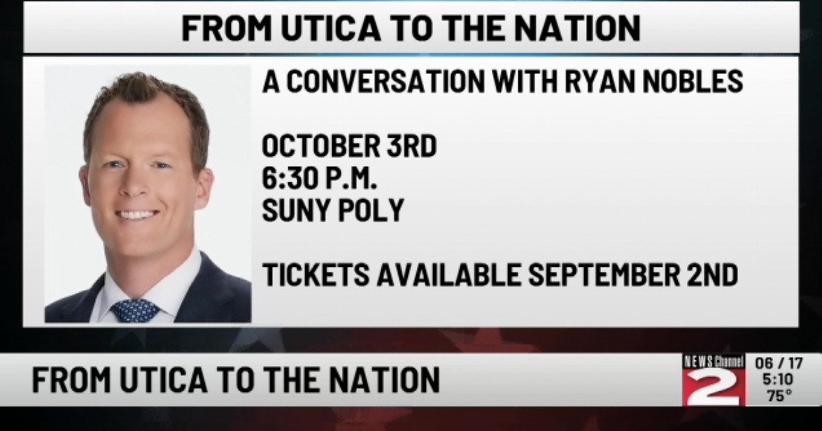 SUNY Poly Hosts NBC News Correspondent Ryan Nobles This Fall ...
