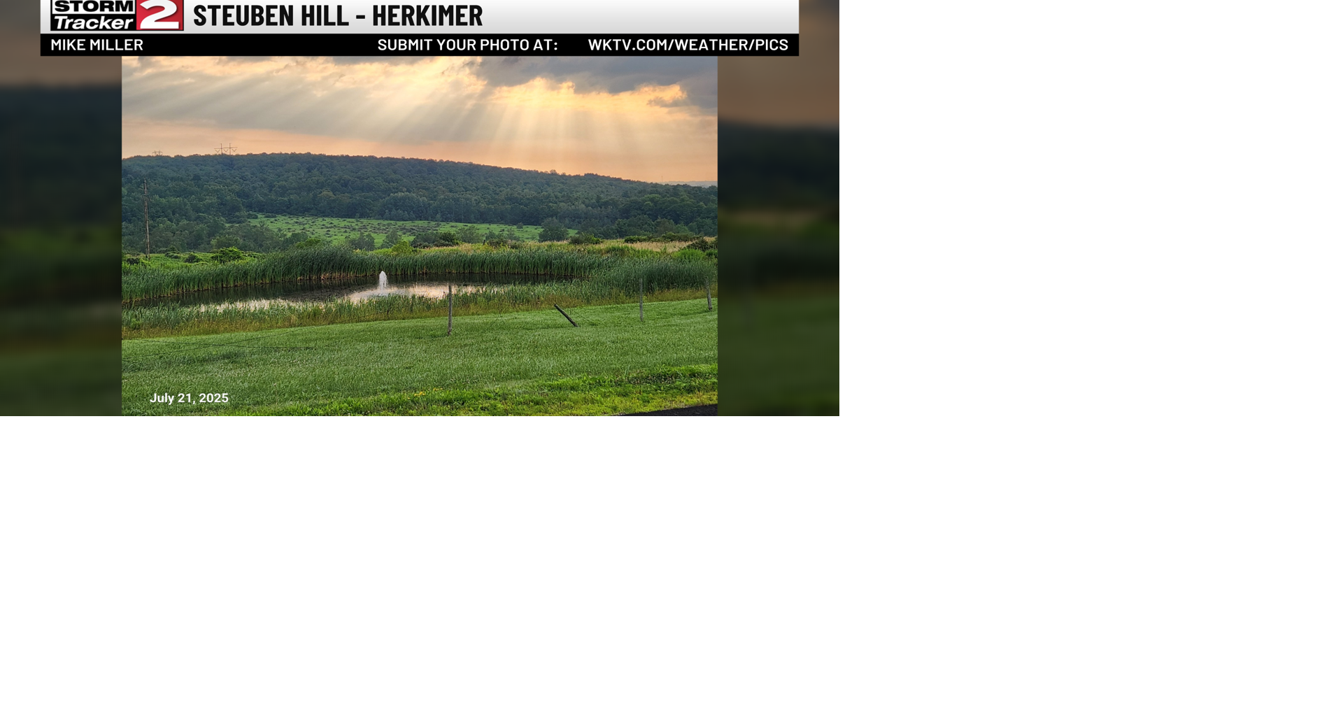 WKTV Weather Photo of the Day: July 23 | Daily Weather Photo | wktv.com
