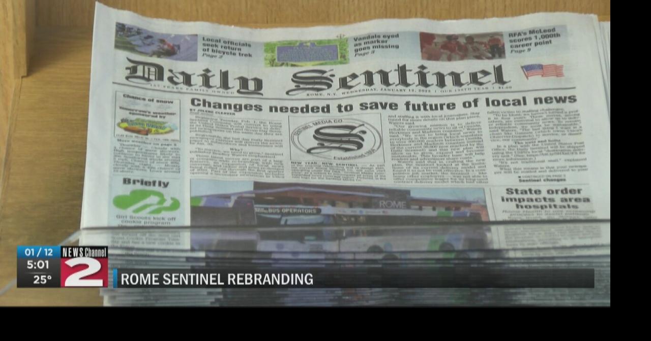 Historic rebrand for Rome Sentinel | | wktv.com