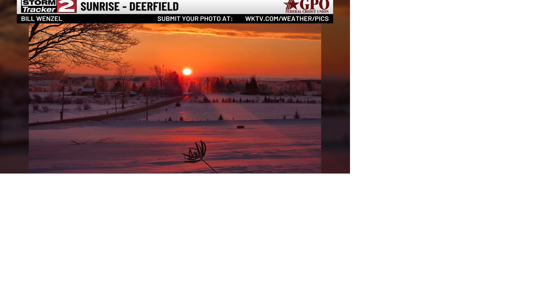 WKTV Weather Photo of the Day: February 6 | Daily Weather Photo | wktv.com