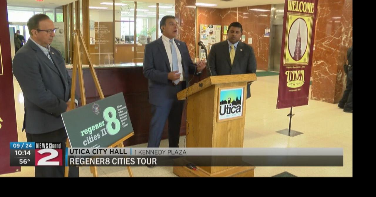 New York State Senator Jeremy Cooney launch Regener8 stop in Utica ...