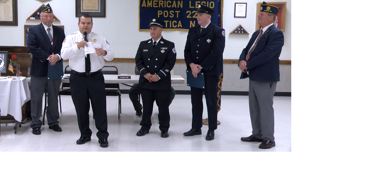 Utica Post 229 Honors Firefighter & EMT of the Year | News | wktv.com