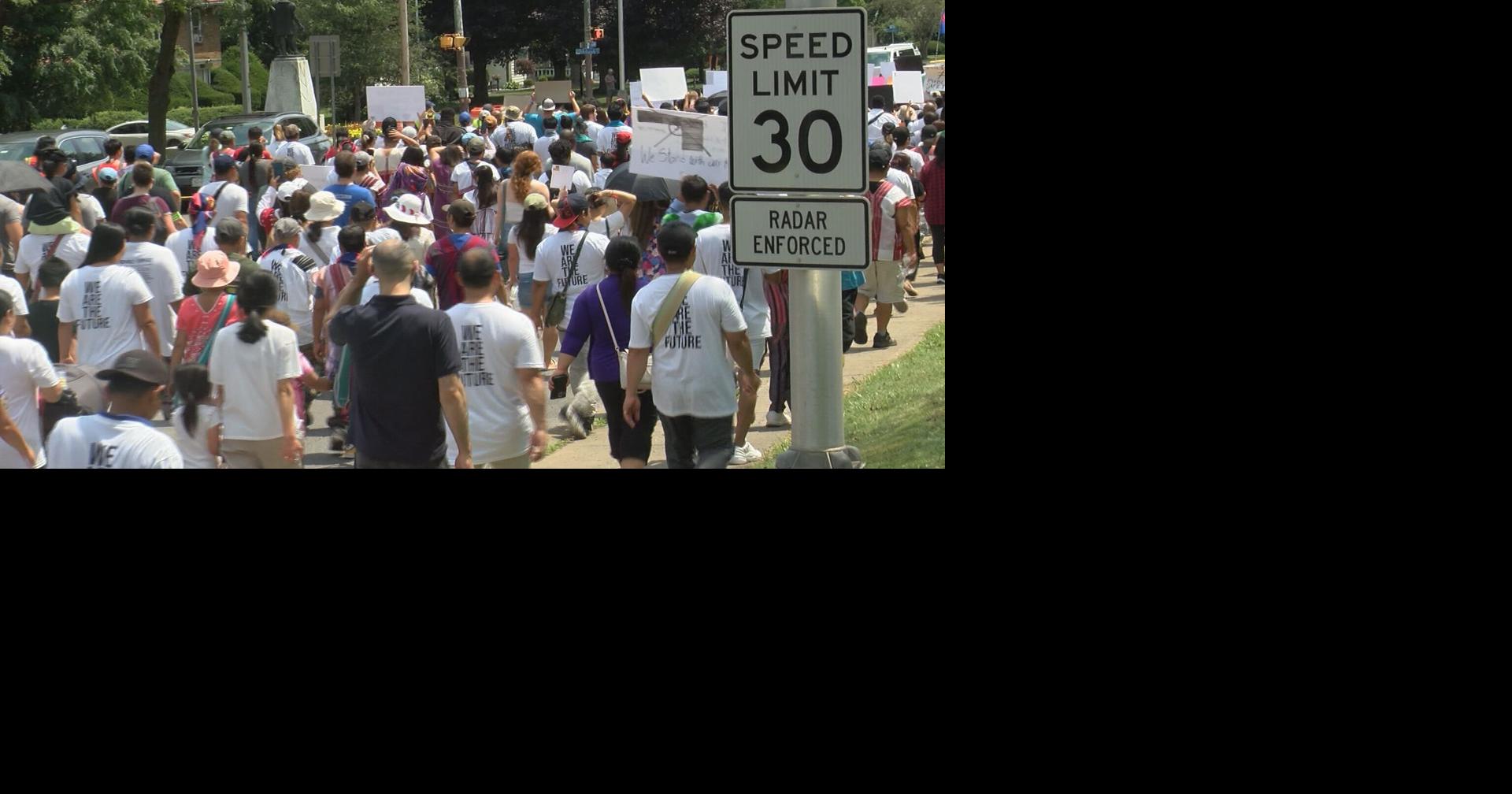 Hundreds March to Honor Nyah Mway | News | wktv.com