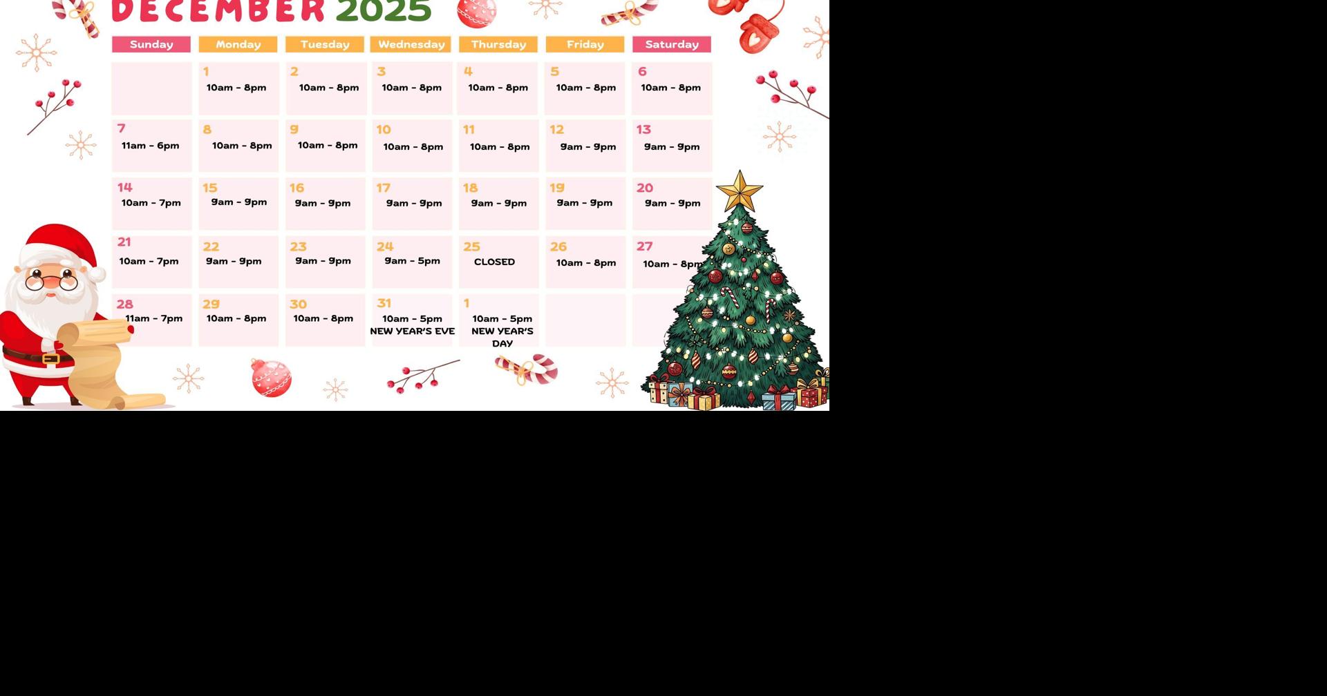 Sangertown Square Holiday Hours | | wktv.com