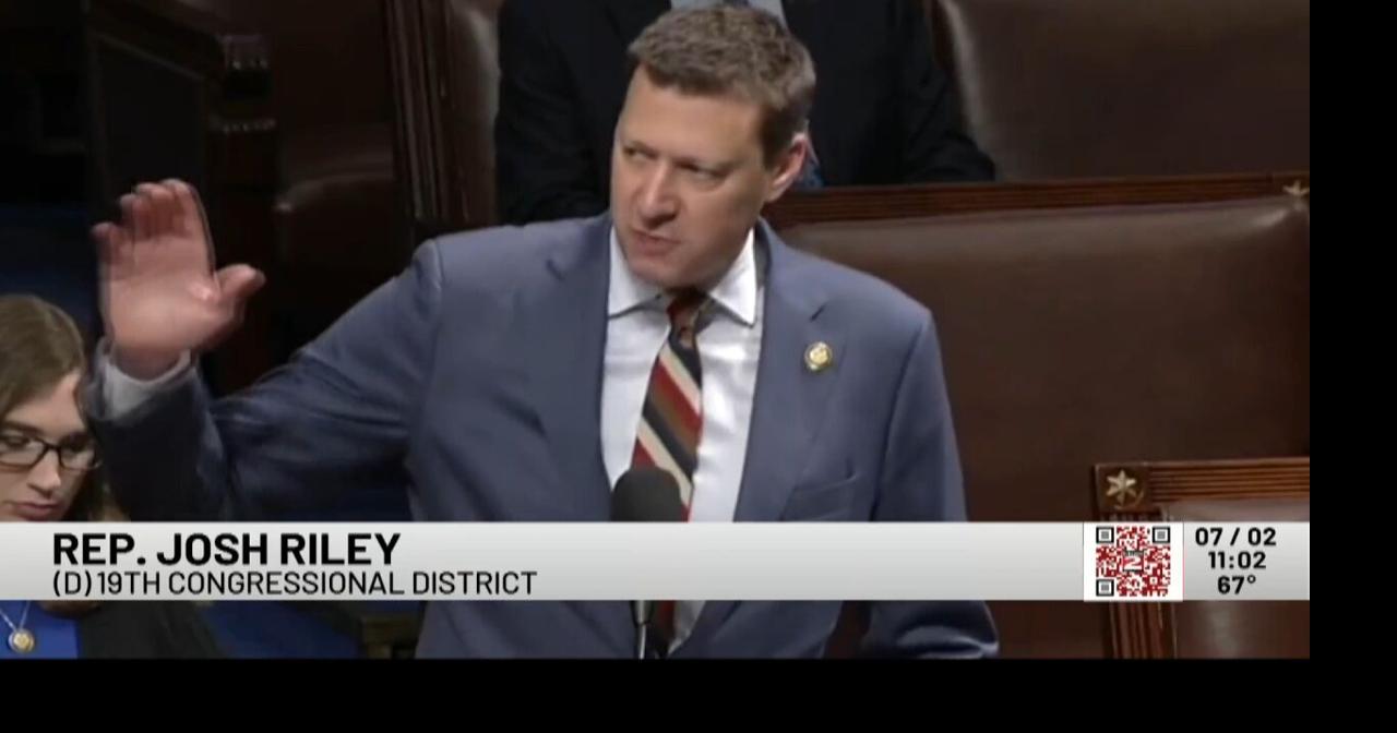 Rep. Josh Riley Rips Republicans for 'S****ing on the Middle Class' in ...