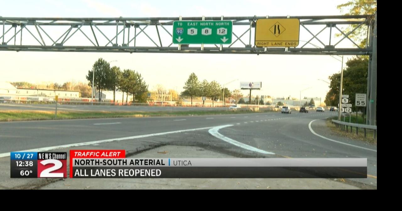 2 Lanes of Traffic Restored in Each Direction on North-South Arterial ...