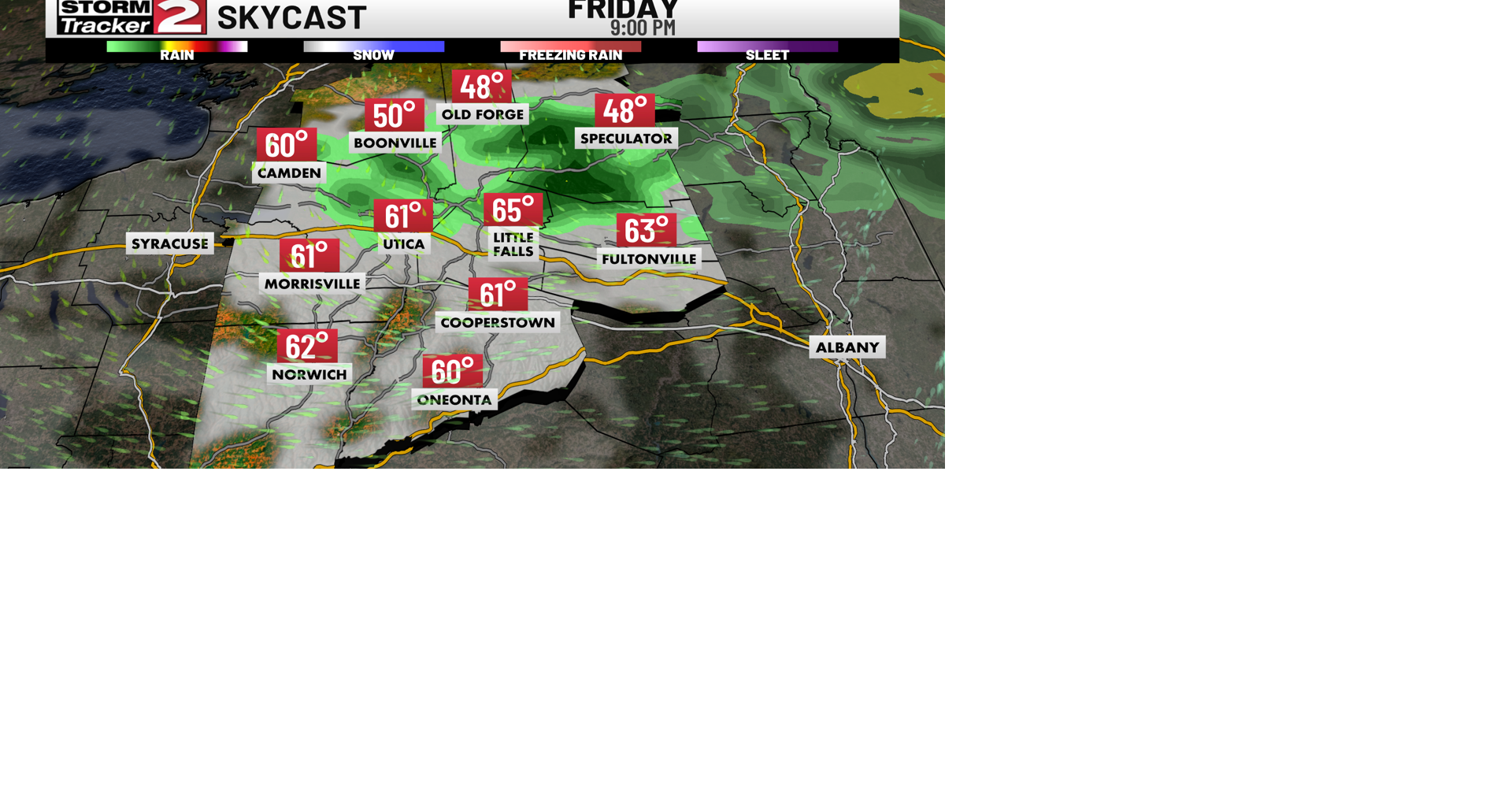 Dry Friday On Tap With Rain Near Sunset | Top Stories | wktv.com