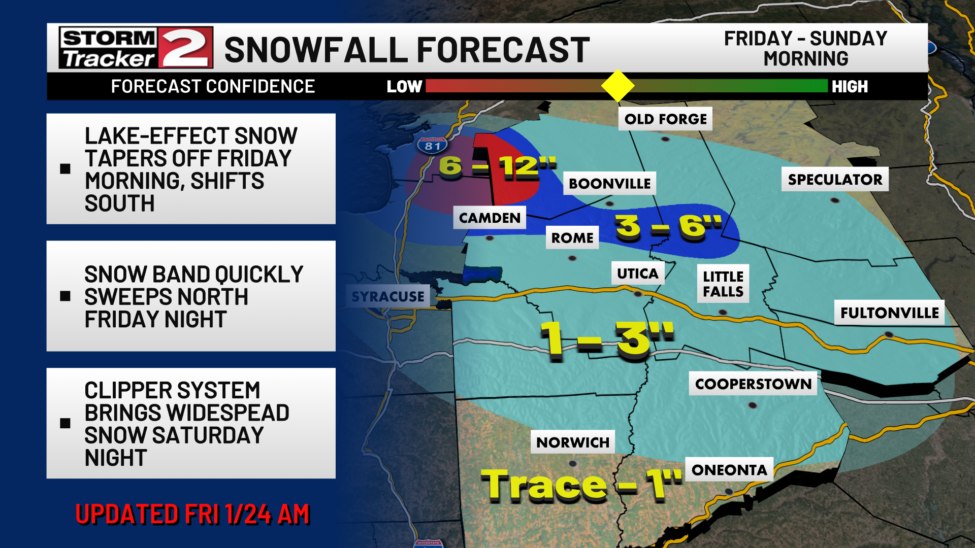 Snow Chances Continue This Weekend | Top Stories | wktv.com
