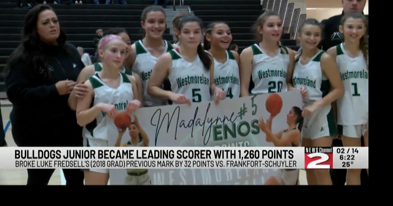 Enos becomes Westmoreland basketball all-time scoring leader | Video ...