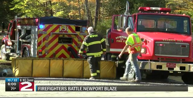 Firefighters battle Newport fire | News | wktv.com