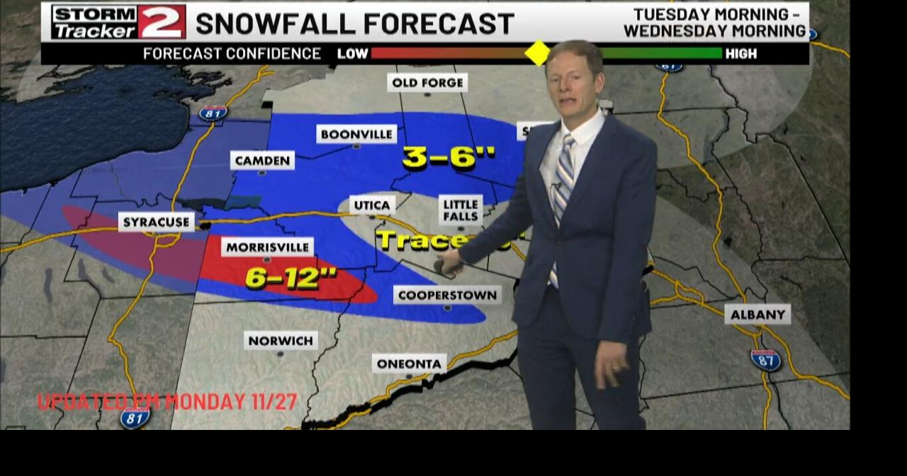 Snowfall forecast | Video | wktv.com