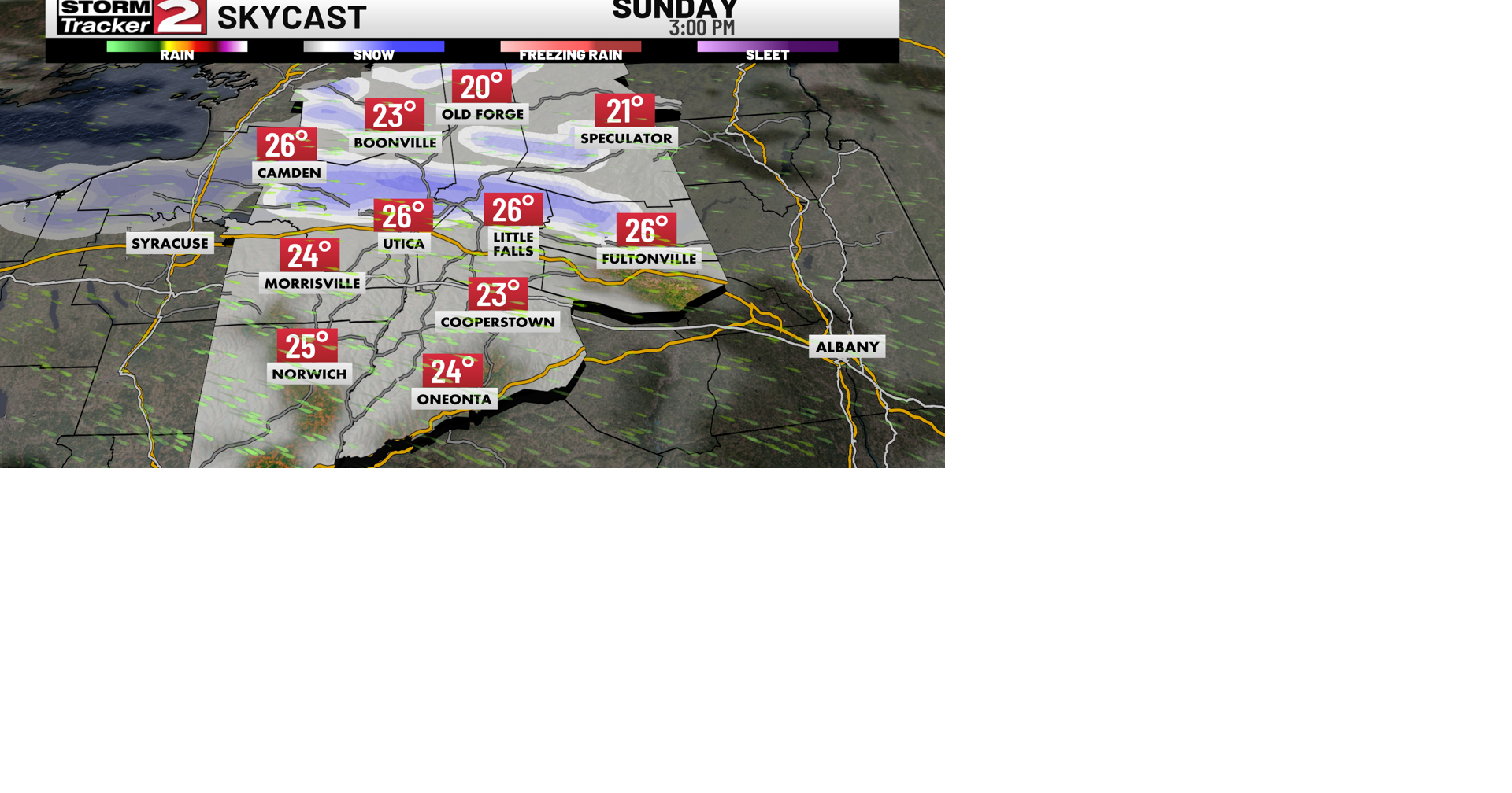Quiet Tonight, Lake-Effect Snow Sunday | Top Stories | wktv.com