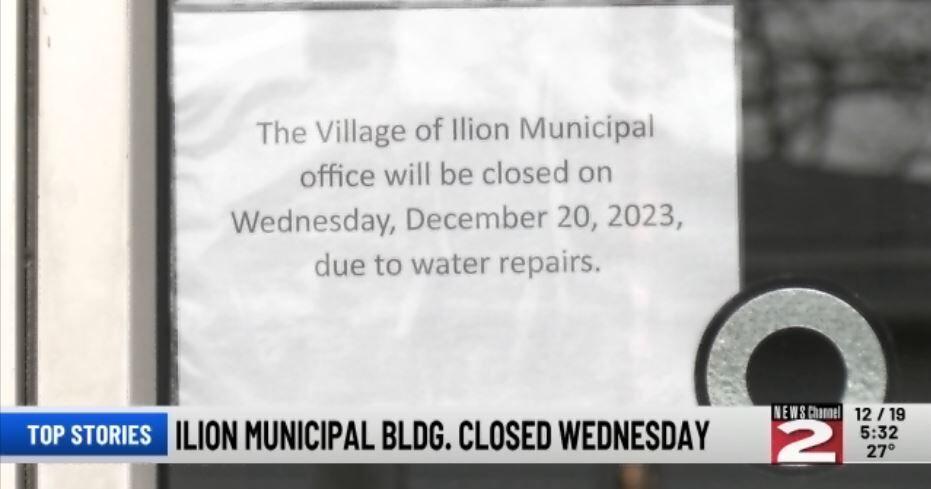 UPDATED: Ilion Municipal Building to Close Wednesday, Dec. 20, For ...