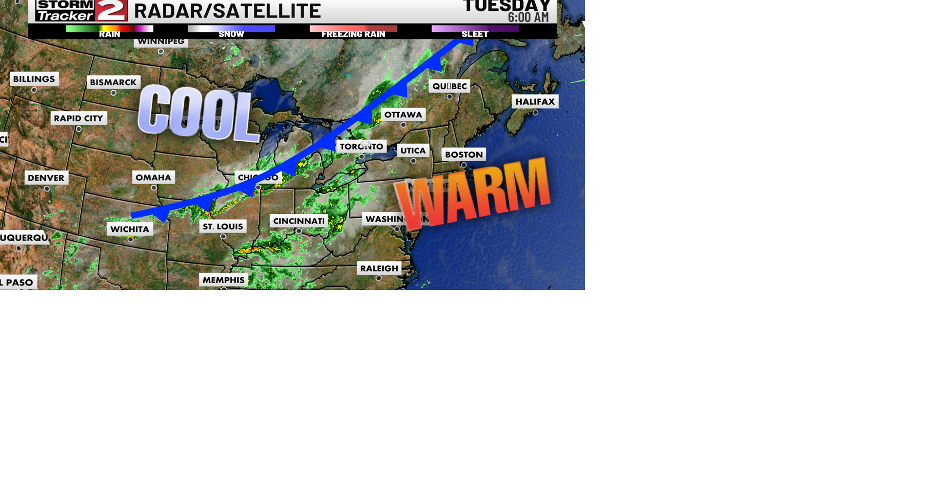Cold Front Brings Rain and Pattern Change Today | Top Stories | wktv.com