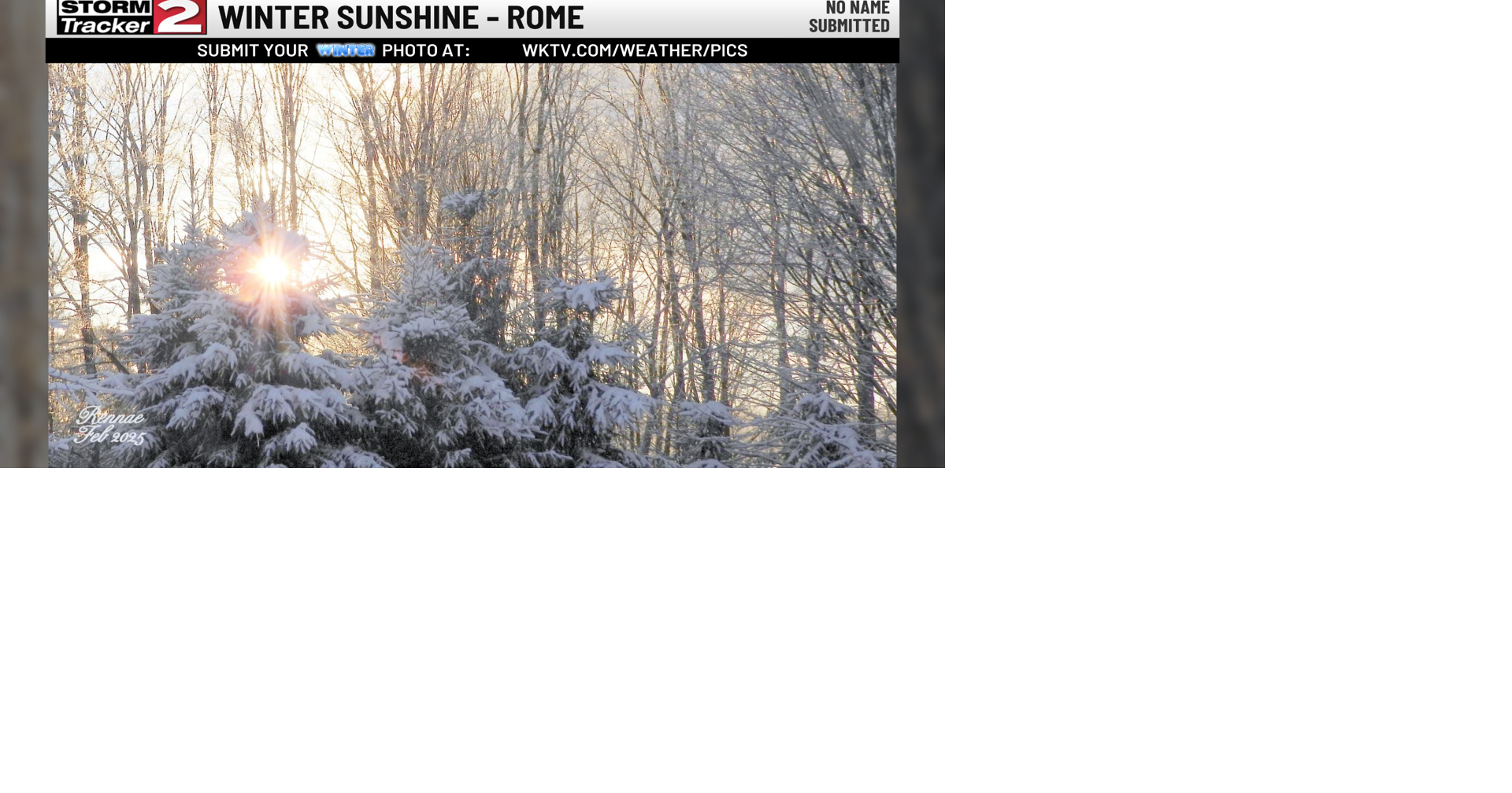 WKTV Weather Photo of the Day: February 24 | Daily Weather Photo | wktv.com