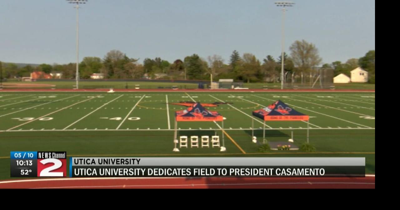 Utica University dedicates field to President Casamento | News | wktv.com