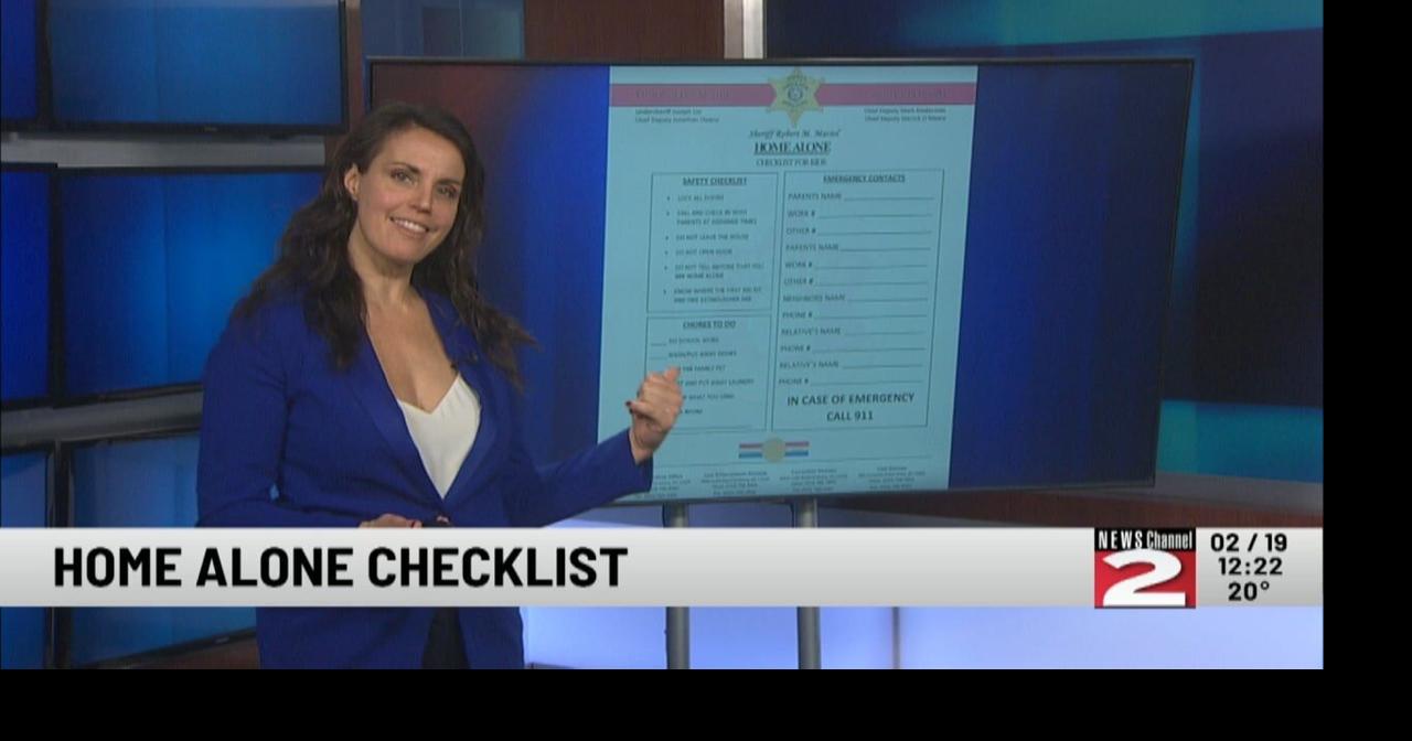 Kids At Home This Week? Here's a Home Alone Checklist. | Video | wktv.com