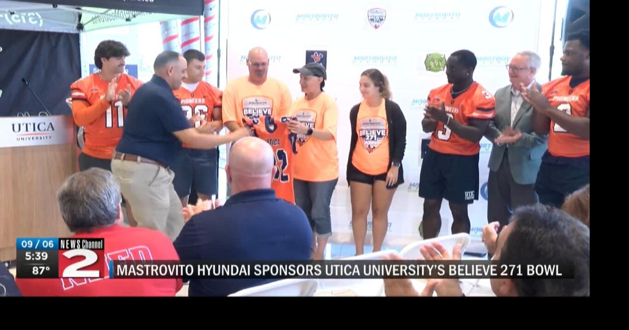 Mastrovito Hyundai Sponsors Utica University’s Believe 271 Bowl | Local ...