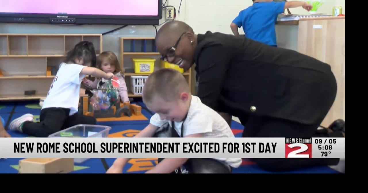 New Rome School Superintendent's 1st Day of School | Video | wktv.com
