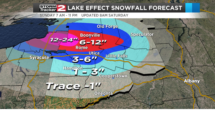Lake-effect snowfall forecast | | wktv.com