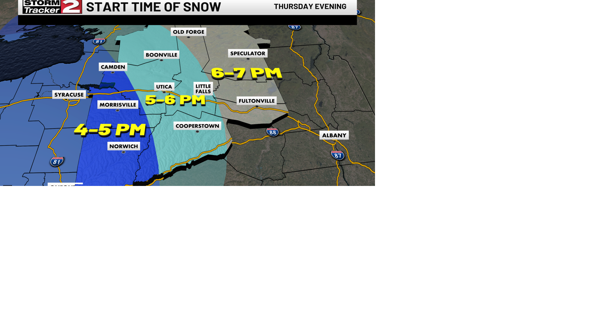 Snow and Wind Thursday Night | Weather | wktv.com