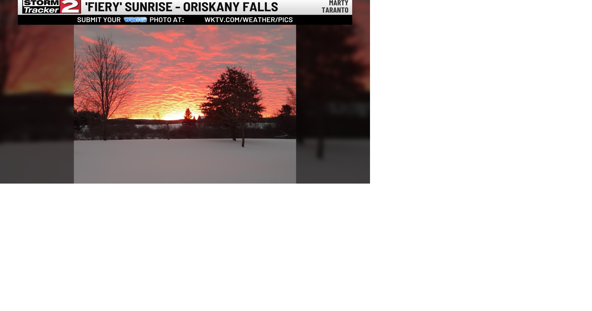 WKTV Weather Photo of the Day: December 24 | Daily Weather Photo | wktv.com