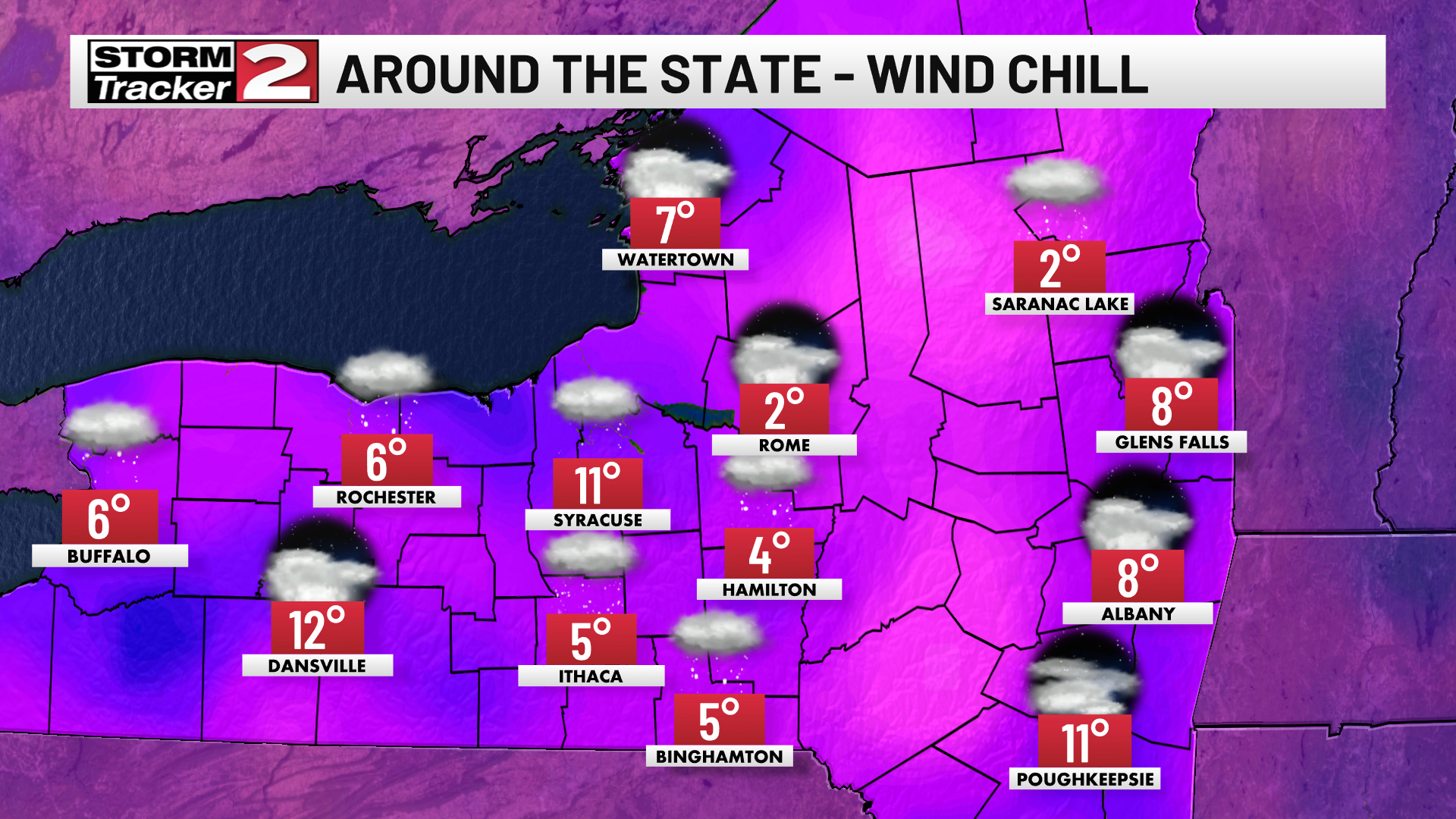 Cold Wind Chills This Wednesday | Top Stories | wktv.com