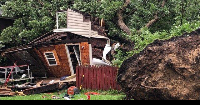 Man survives second near-death experience when tree crushes house ...