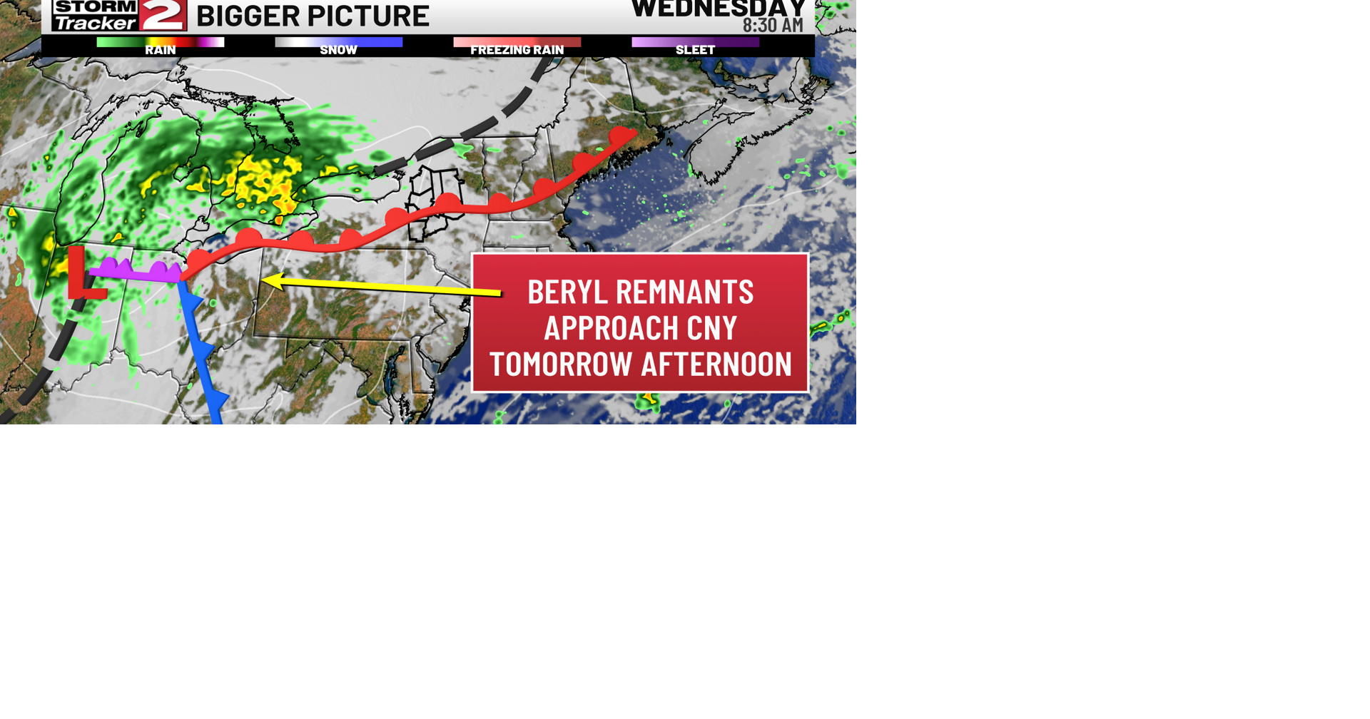 Tuesday Forecast: Hot and Humid, Tracking Remnants of Beryl | Weather ...