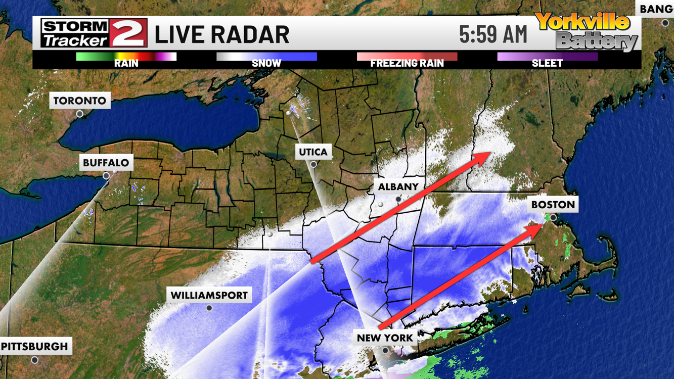 Tuesday Forecast: Nor’easter Passing South of CNY | Weather | wktv.com