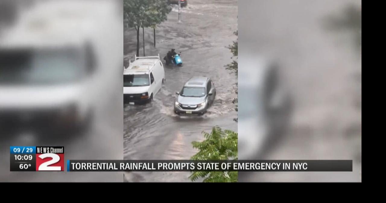 Heavy Rainfall Causes Flooding in New York City | Video | wktv.com