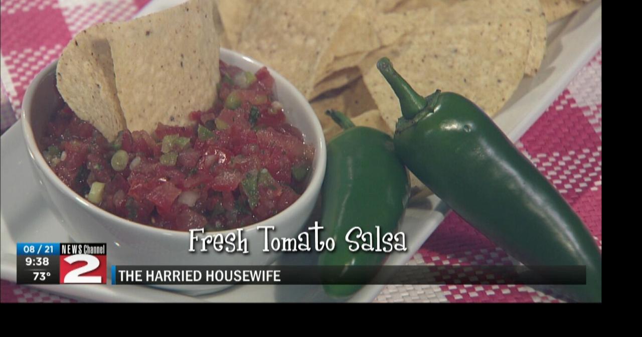The Harried Housewife Fresh Tomato Salsa Harried Housewife