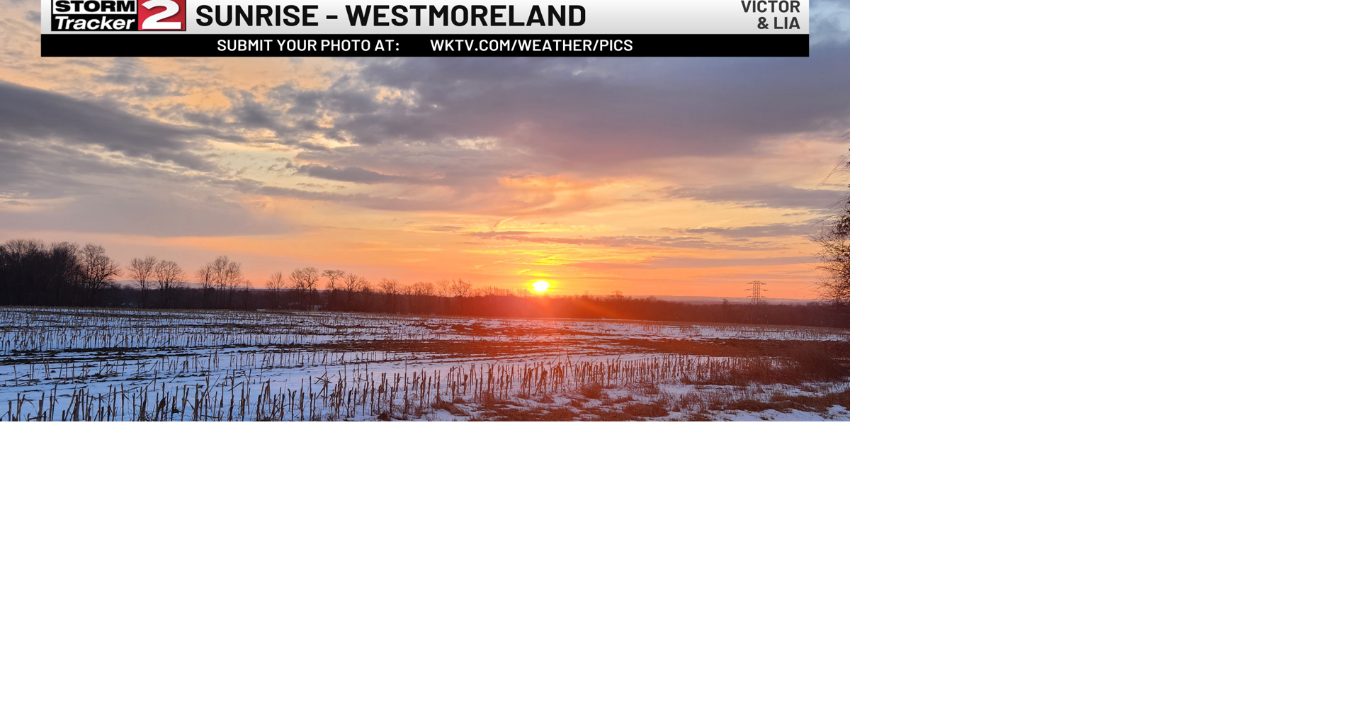 WKTV Weather Photo of the Day: Feb. 23 | Daily Weather Photo | wktv.com