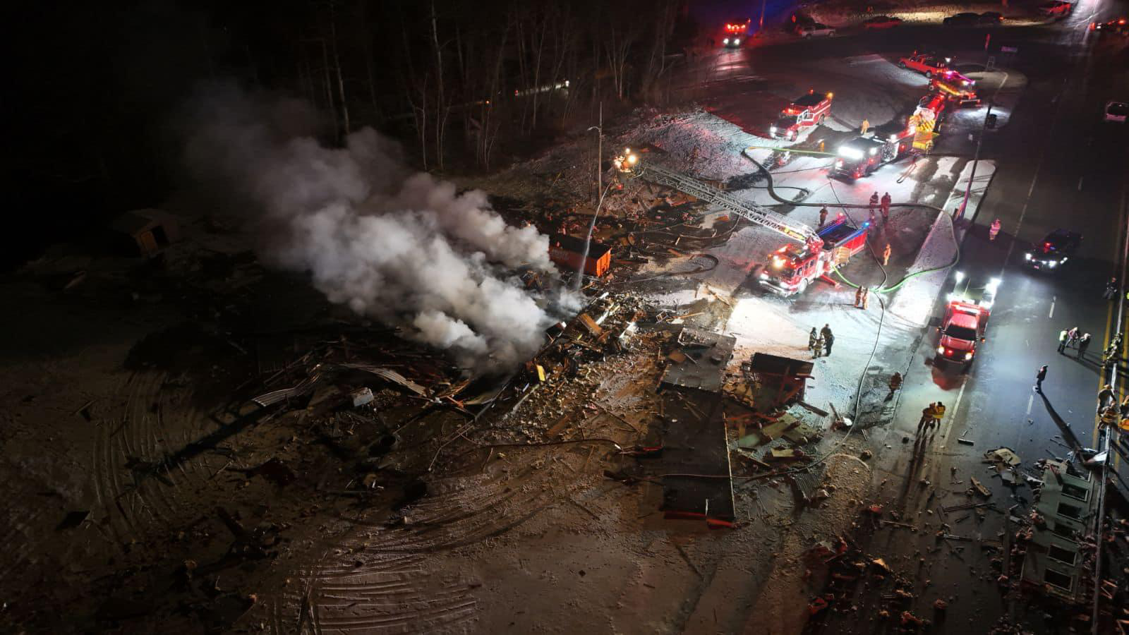 Route 12 Back Open After Explosion at Former Cindy's Diner | News ...