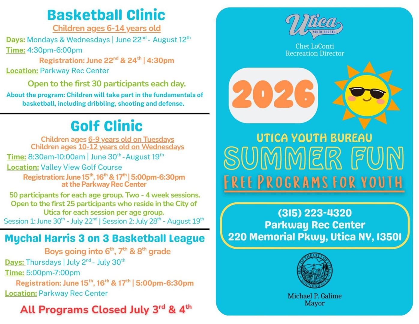 Free Summer Programs for Kids in Utica | Entertainment | wktv.com