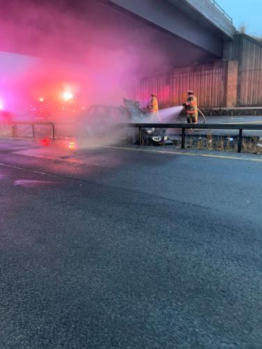 Car Catches Fire After Crash on Route 49 in Marcy | | wktv.com