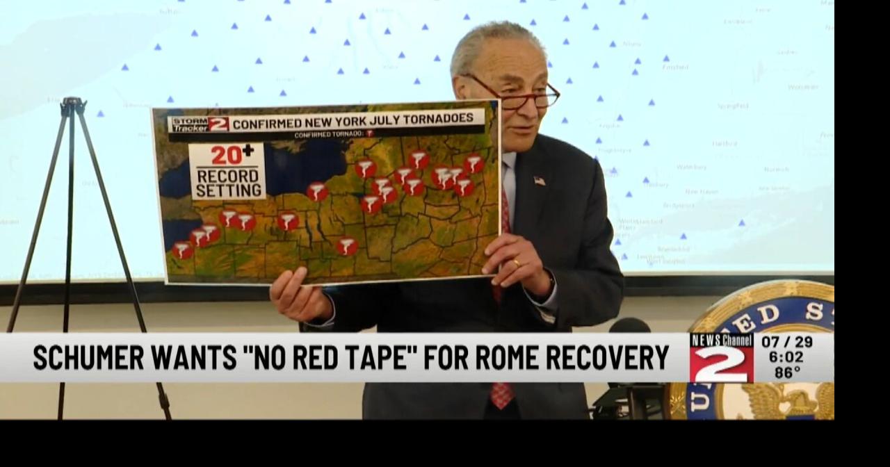 Schumer Wants 'No Red Tape' For Rome Tornado Recovery | News | wktv.com