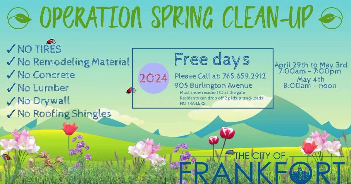 City of Frankfort Street Department offers Operation Spring Clean-Up | Local | wlfi.com