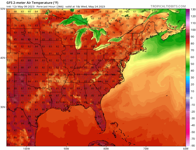 May 9, 5 PM Weather Forecast Update-Warmer with Showers & T'Storms ...