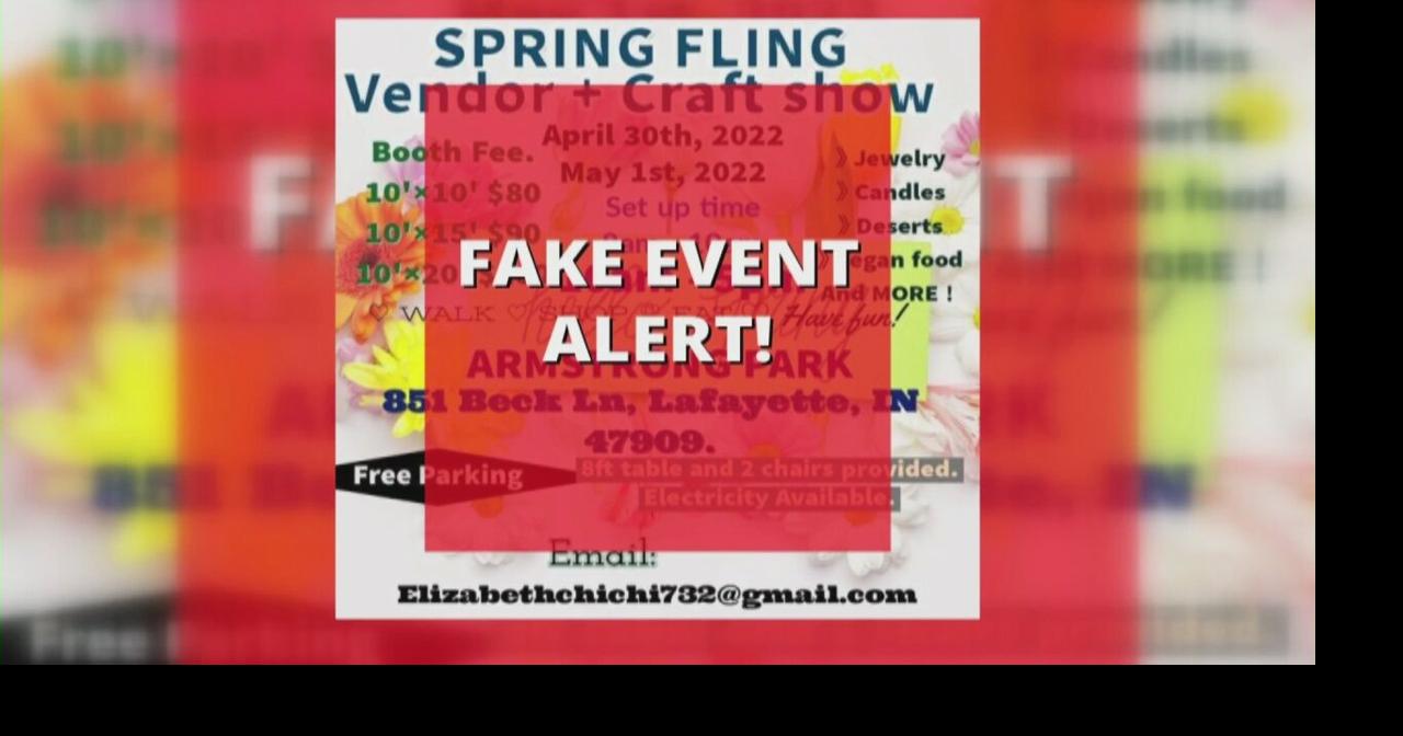 Online scam promotes fake event at Lafayette park | Community | wlfi.com