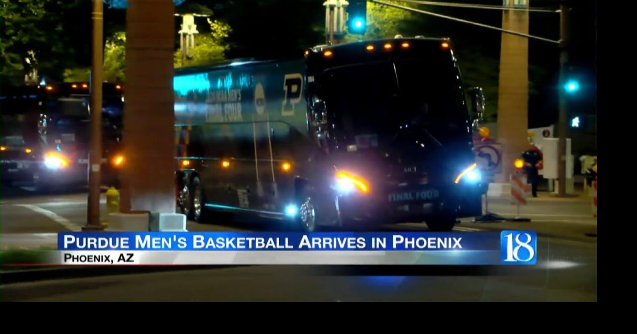 Purdue Men's Basketball arrives in Phoenix ahead of Final Four game | Video | wlfi.com