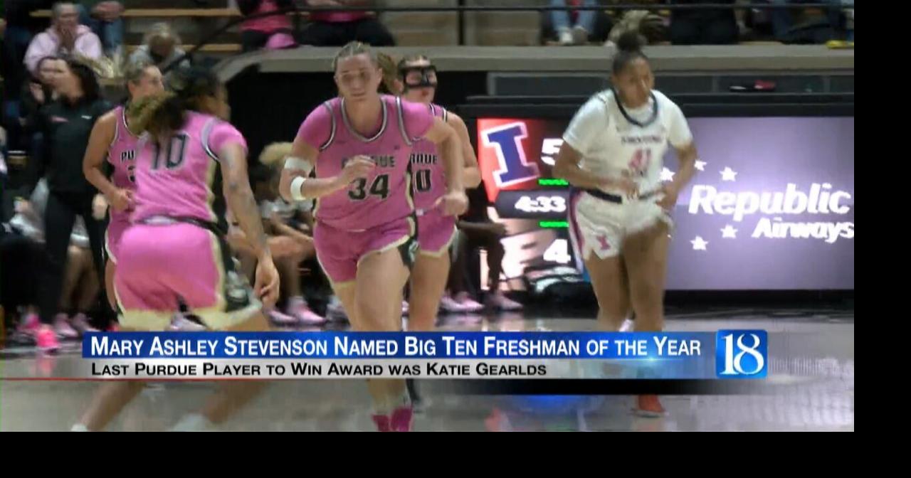 Freshman Mary Ashley Stevenson named Big Ten Freshman of the Year | Video | wlfi.com
