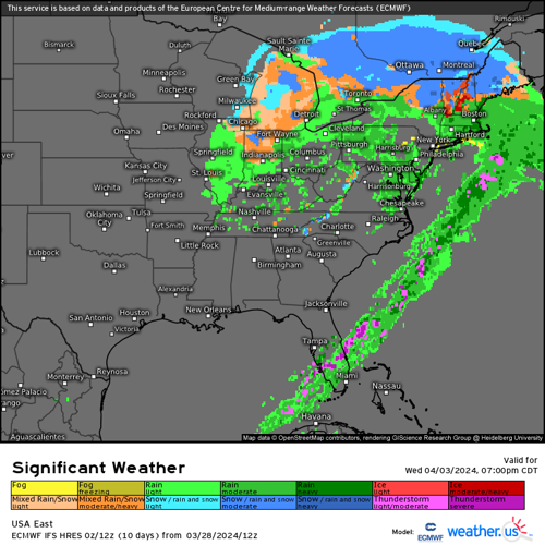 March 29, 12:15 AM Weather Forecast Update-Rain & Storms Ahead with ...