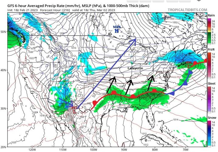 February 21, 6 PM Weather Forecast Update-False Spring with Showers ...