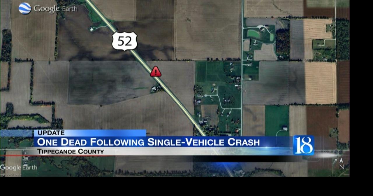 One Dead Following Single Vehicle Crash Video Wlfi