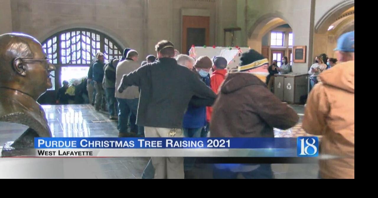 PMU holds annual raising of the Purdue Christmas tree | Local | wlfi.com