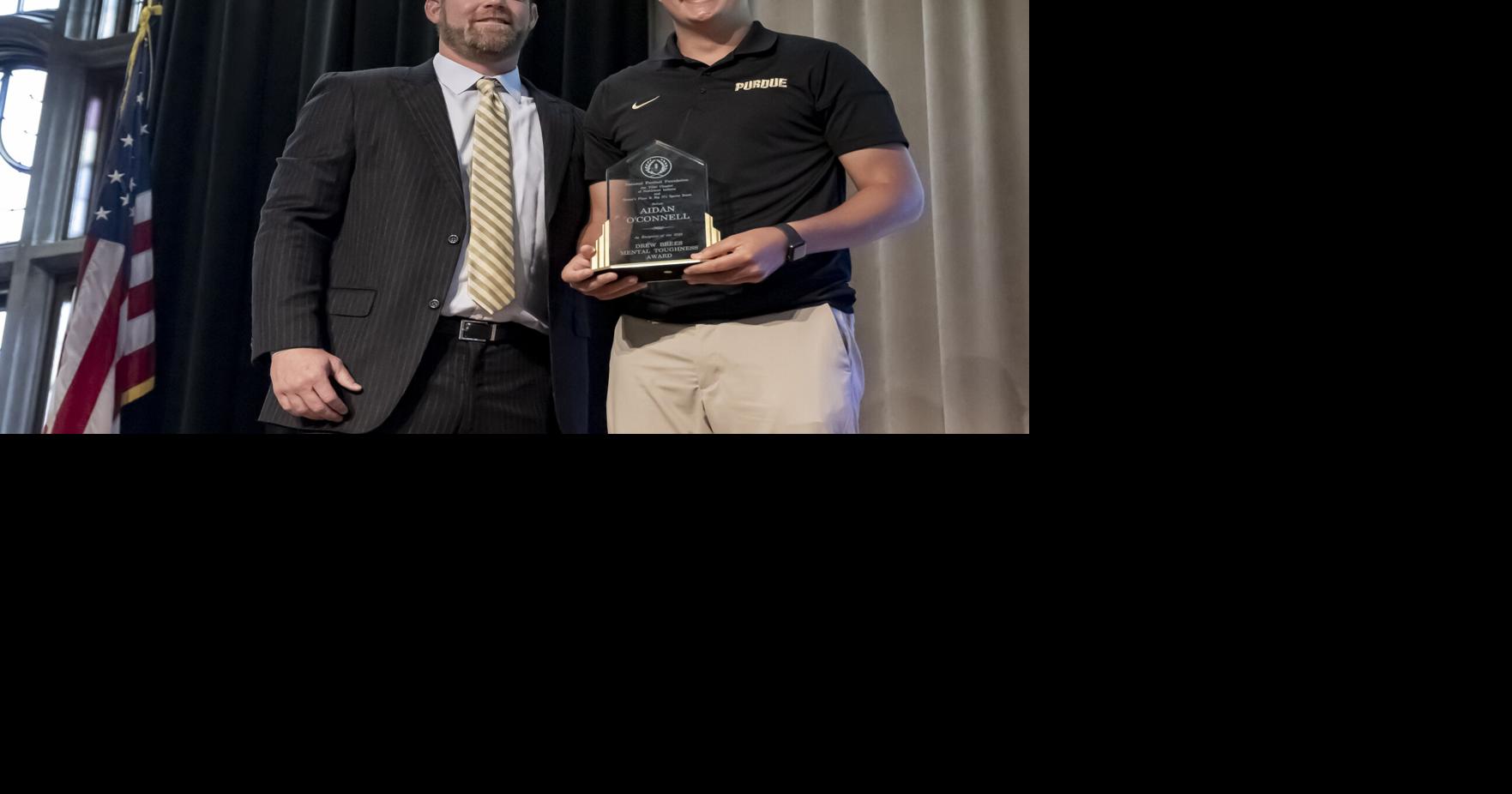 Purdue quarterback Aidan O'Connell receives Drew Brees Mental Toughness ...