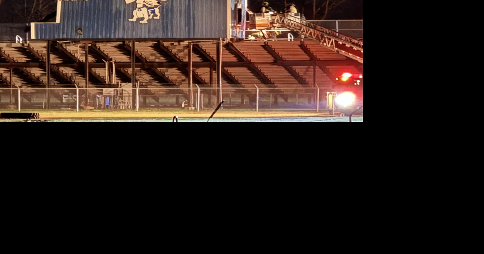 Press box catches fire at Frankfort football field | News | wlfi.com