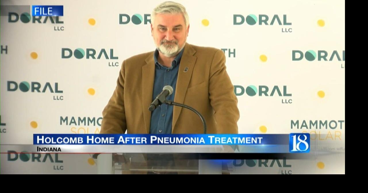 Indiana Governor Eric Holcomb home after treatment for pneumonia ...